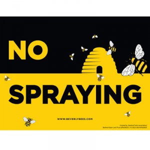 No Spraying Yard Sign – 18 x 24 ‣ Beverly Bees