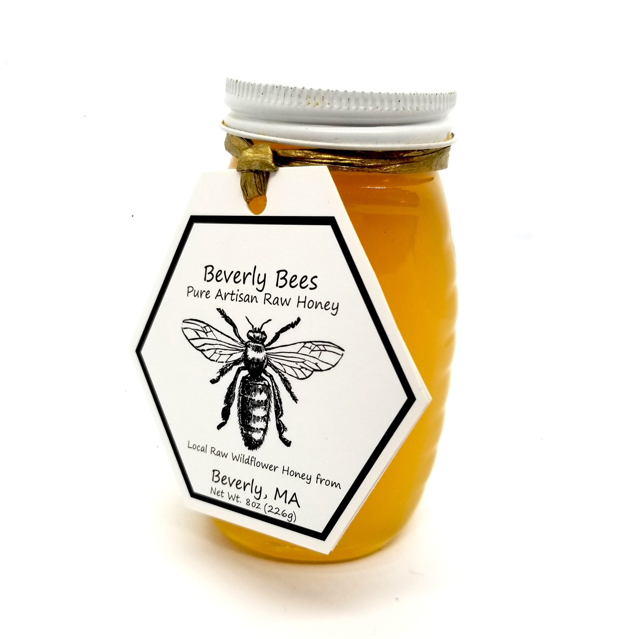 Raw Honey Queenline Jars Beverly Bees